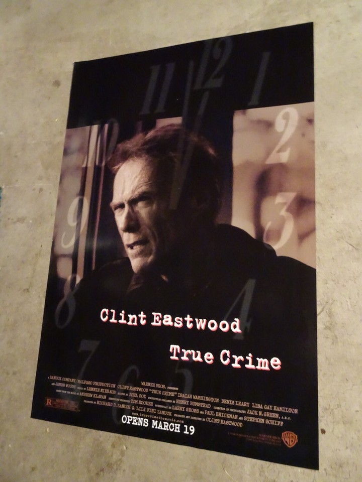 TRUE CRIME - MOVIE POSTER WITH CLINT EASTWOOD | eBay