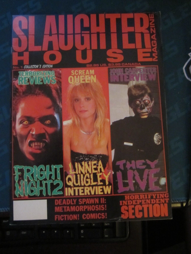 Slaughterhouse Magazine No. 1 1988 Scream Queen Linnea Quigley Fright ...