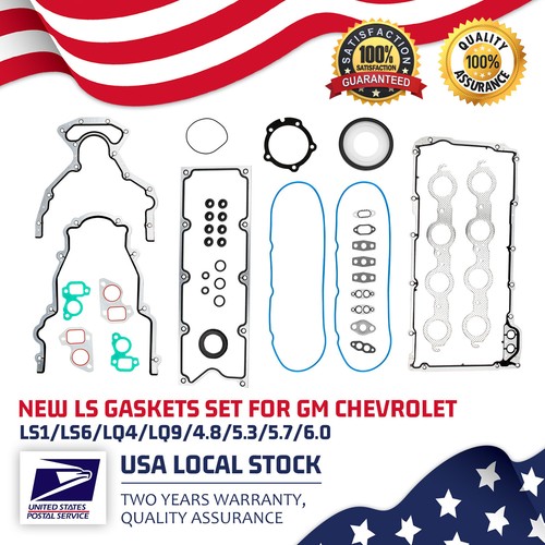 LS Gasket Sealing Set Kit For Chevy GMC LS1/LS6/LQ4/LQ9/4.8/5.3/5.7/6 ...