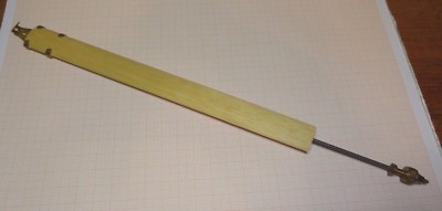 Neuwertiger Pendelstab Holz mit Beschlag und Regulierschraube für ...