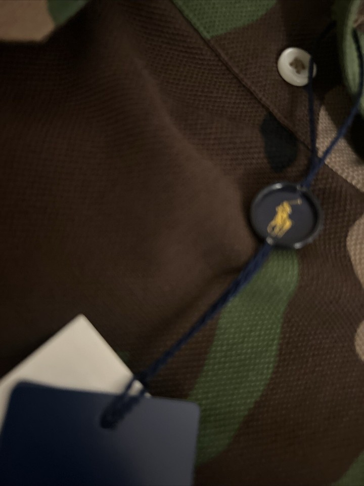 Ss Camo Polo Size Extra Large, Never Worn, Original Tag. Barcode ...