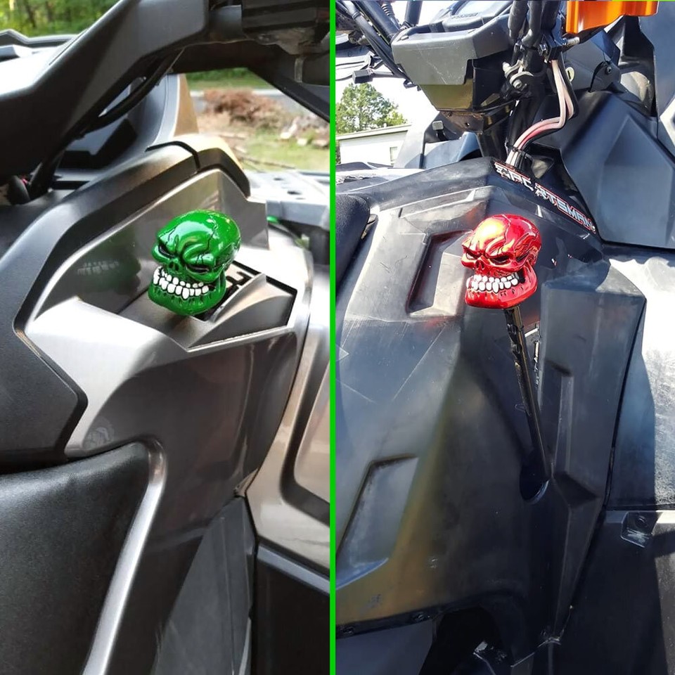 Custom Tuning Skull Shifter Gear Shift Knob FOR Can-Am Ryker 600 900 ...