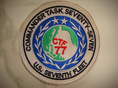US 7th FLEET COMMANDER TASK FORCE CTF- 77, VIETNAM WAR PATCH | eBay