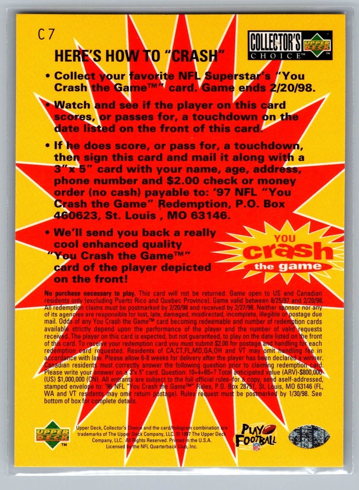 1997 Collector's Choice #C7c Mark Brunell Jacksonville Jaguars | eBay