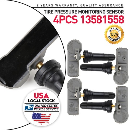 4X TPMS Tire Pressure Monitoring Sensor for Chevy GMC 20923680 13586335 ...