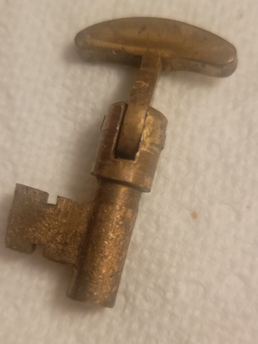 Vintage Skelton Hindged Old Folding Swivel Key Cabinet Pocket Door Bit ...