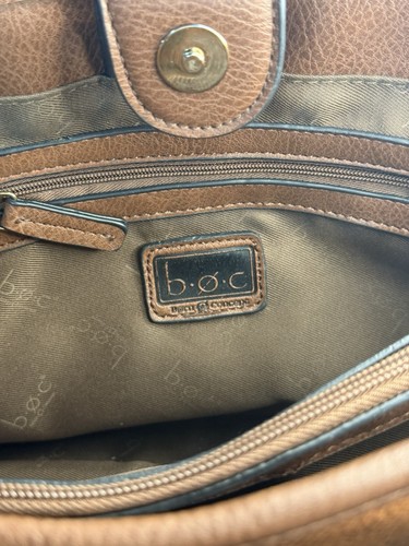 BOC Born Concept Brown/Tan Medium Vegan Leather Shoulder Bag | eBay