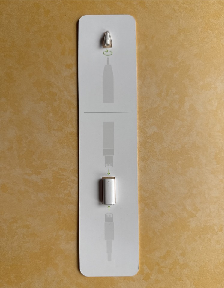 ORIGINAL OEM Apple Pencil Replacement Tip & Lightning Cable Charging ...