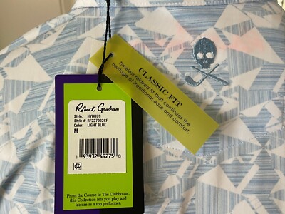 Robert Graham SEMINOLE Golf Club Men's Hydrus SS Polo Size Medium NWT ...