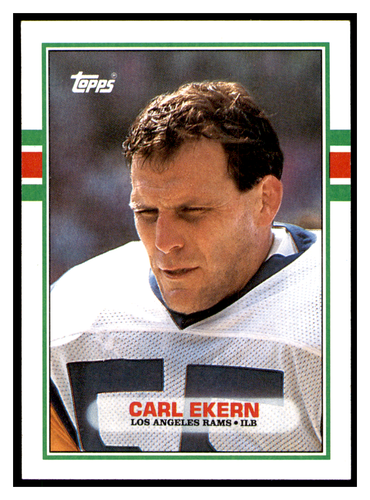 1989 Topps Carl Ekern #126 Los Angeles Rams | eBay