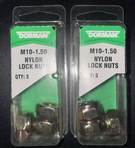 2 SetDorman 784-778D Hex Lock Nuts With Nylon Ring Class 8.8 Thread ...