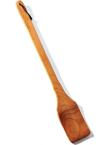 ECOSALL Large Wooden Spoon - 18-inch Heavy Duty Cajun Stir Paddle for ...