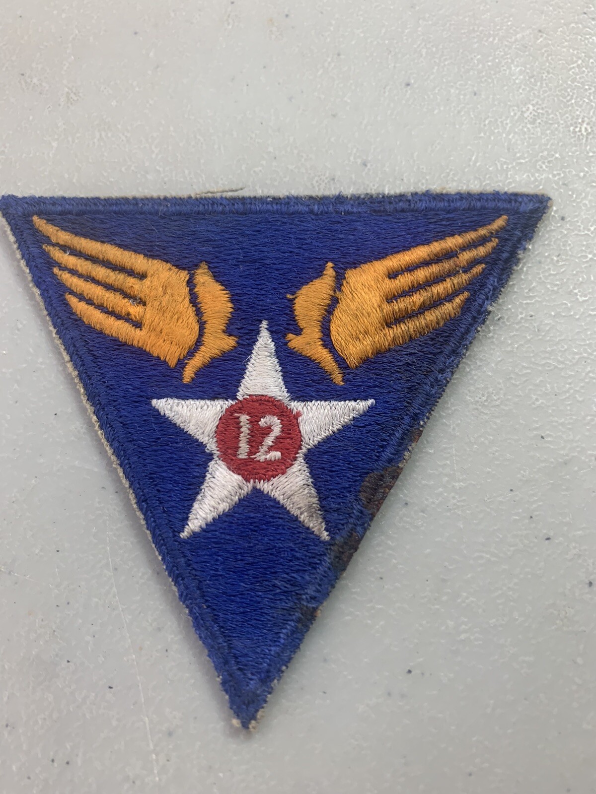 2 Original WW2 USAAF 12th Army Air Force Patch Shoulder Military (3D/7 ...