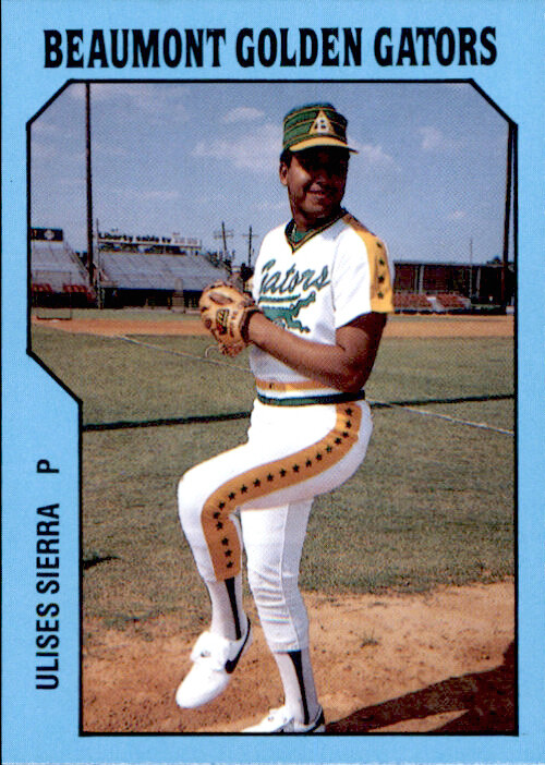 1985 Beaumont Golden Gators TCMA #9 Ulises Sierra Loiza Puerto Rico PR ...