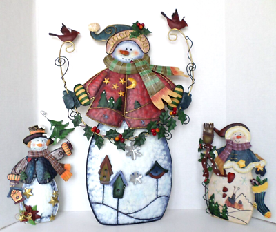 Snowman Metal Sculpture