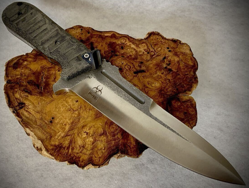 Unused STEVE RYAN Custom Knife Sheath Knife Total 305mm Blade 167mm ...