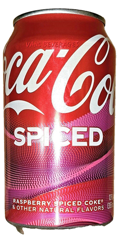2 Coca-Cola & Coca-Cola Zero SPICED can 12fl oz USA 2024 FULL for sale ...