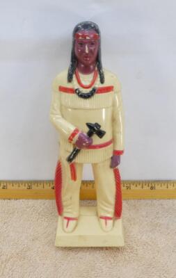 Vintage Reliable Native American Indian Plastic Souvenir Figure Canada ...
