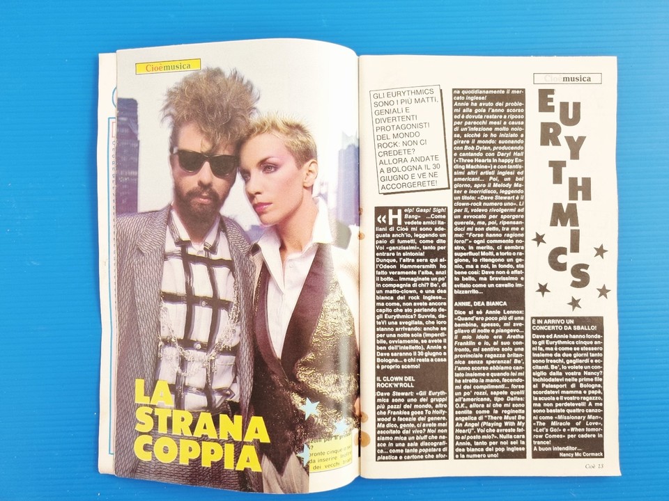 RARE CIOE 26-1987 SIMON LE MON-EURYTHMICS-CYNDI LAUPER+ADESIVI DURAN ...