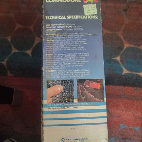 RARE Vintage Original Commodore 64 Console Brand New-Open Box MADE IN ...