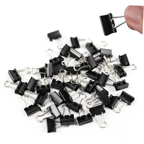 40Pcs Mini Binder Clips, 5/8 inch(15mm), Paper Clamps Micro Size for ...