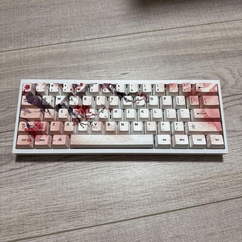 Wooting 60HE Mechanical Keyboard Case Replacement White Silent Keycaps ...