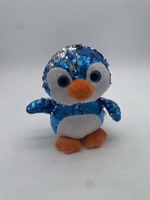 Adventure Planet 10" Sequinimals Plush Stuffed Penguin Blue Silver ...