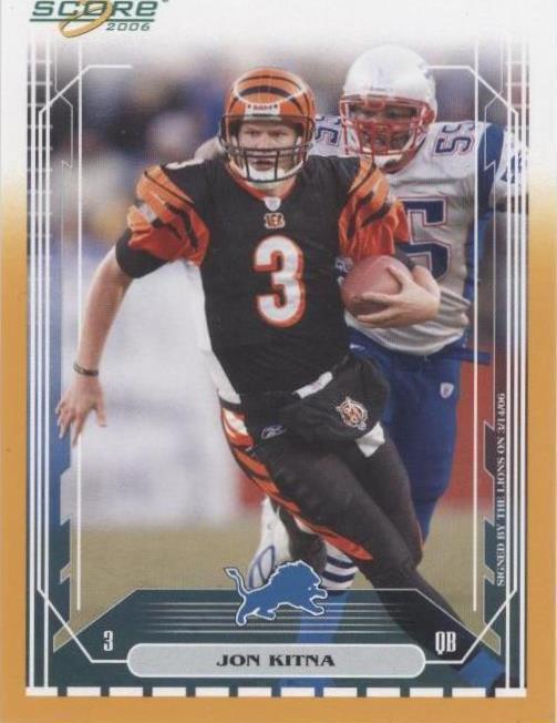 2006 Score - Jon Kitna #59 Gold /600 for sale online | eBay