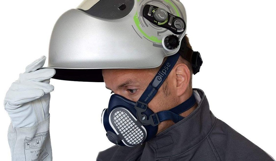 GVS Elipse P3RD Half Mask With Replaceable Filters 99.95% Of Dust Mist ...