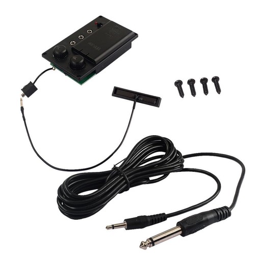 Durable 4/4 Electronic Violin Fiddle EQ Pickup Piezo with Cable Wire ...