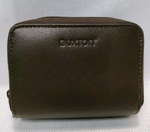 Buxton Leather Wallet Brown Accordion Style For ID Cards, Coin Pouch ...
