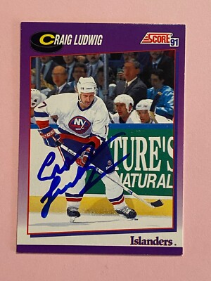 Craig Ludwig 1991-92 Score IP Auto Autograph | eBay