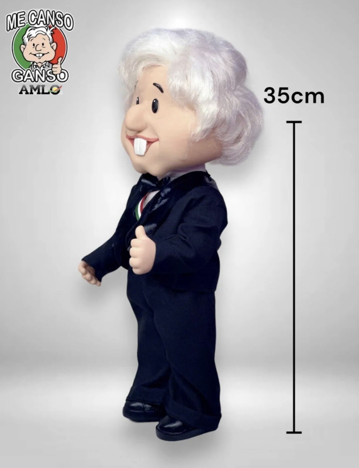 1 Lopez Obrador Amlo Amlito Peje Parlante 37 Cms No Box NO ID Only Doll ...