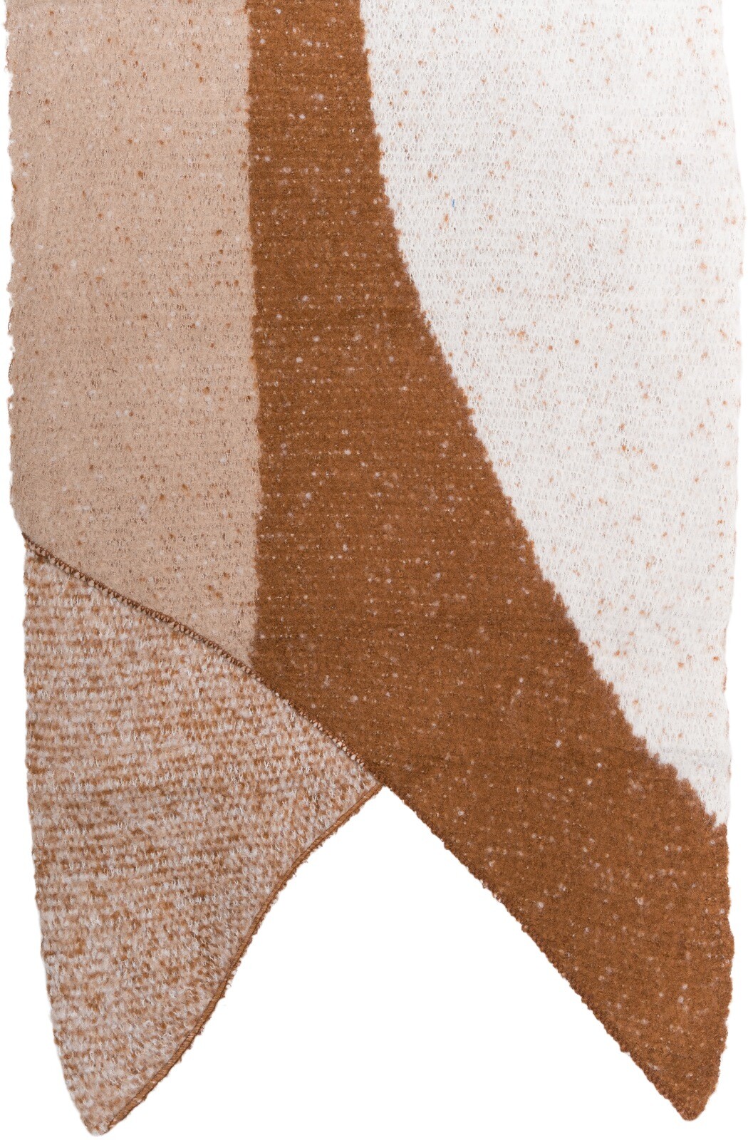 Damen weicher 3-Farbiger Web Schal in asymmetrischer Form, warme Winter ...