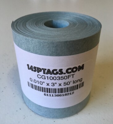 145P Tags Fish Paper CG100350FT Insulating GREY fishpaper Roll 3"x50'x0 ...