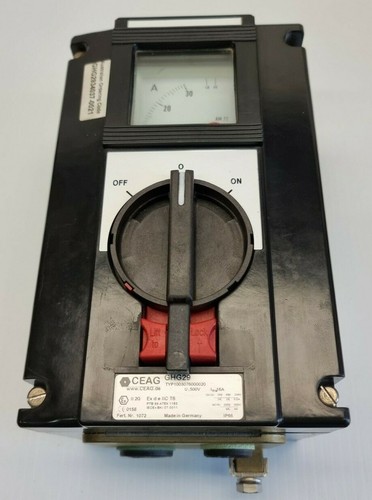 Ceag GHG 293 Control Unit W/ Ammeter - GHG2934037-0021 - 6A Atex Switch ...