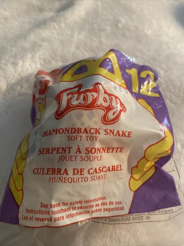 McDonalds 2000 Furby Plush Key Chain DIAMONDBACK SNAKE #12 Happy Meal ...