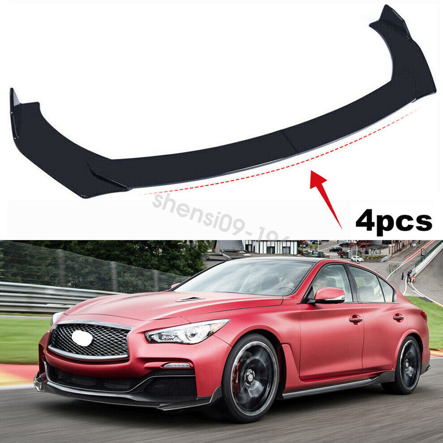 FOR KIA K5 2021 2022 Front Rear Bumper Lip Spoiler Splitter Body Kit ...