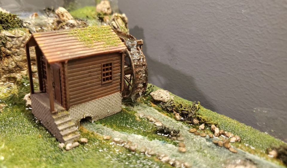 N scale building 1:160 watermill | eBay