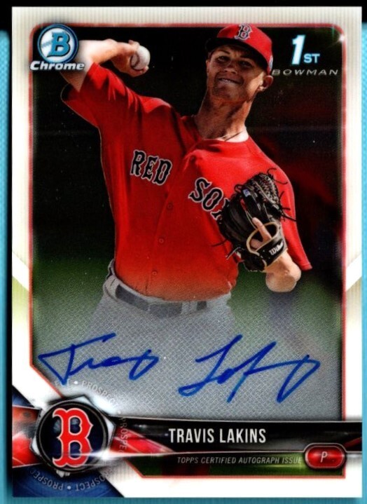 2018 Bowman Chrome Autograph Auto Travis Lakins Card # BCPA-TL | eBay