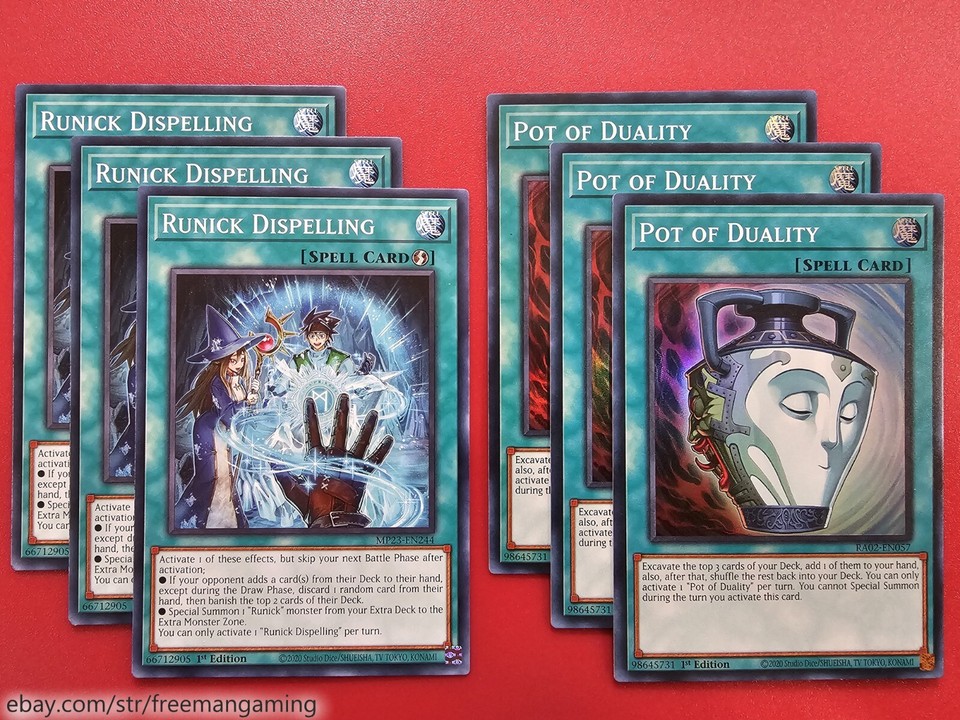 Yugioh Runick Stun Deck 55 Cards Fountain Tip Hugin Destruction ...