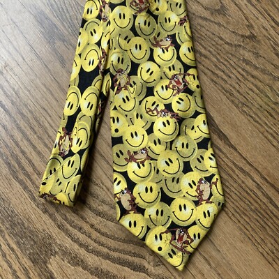 Looney Tunes Taz Smiley Face Tie 2002. | eBay