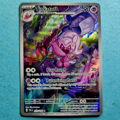 Pokémon Card Tinkatuff Paldea Evolved 217/193 Illustration Rare Full ...
