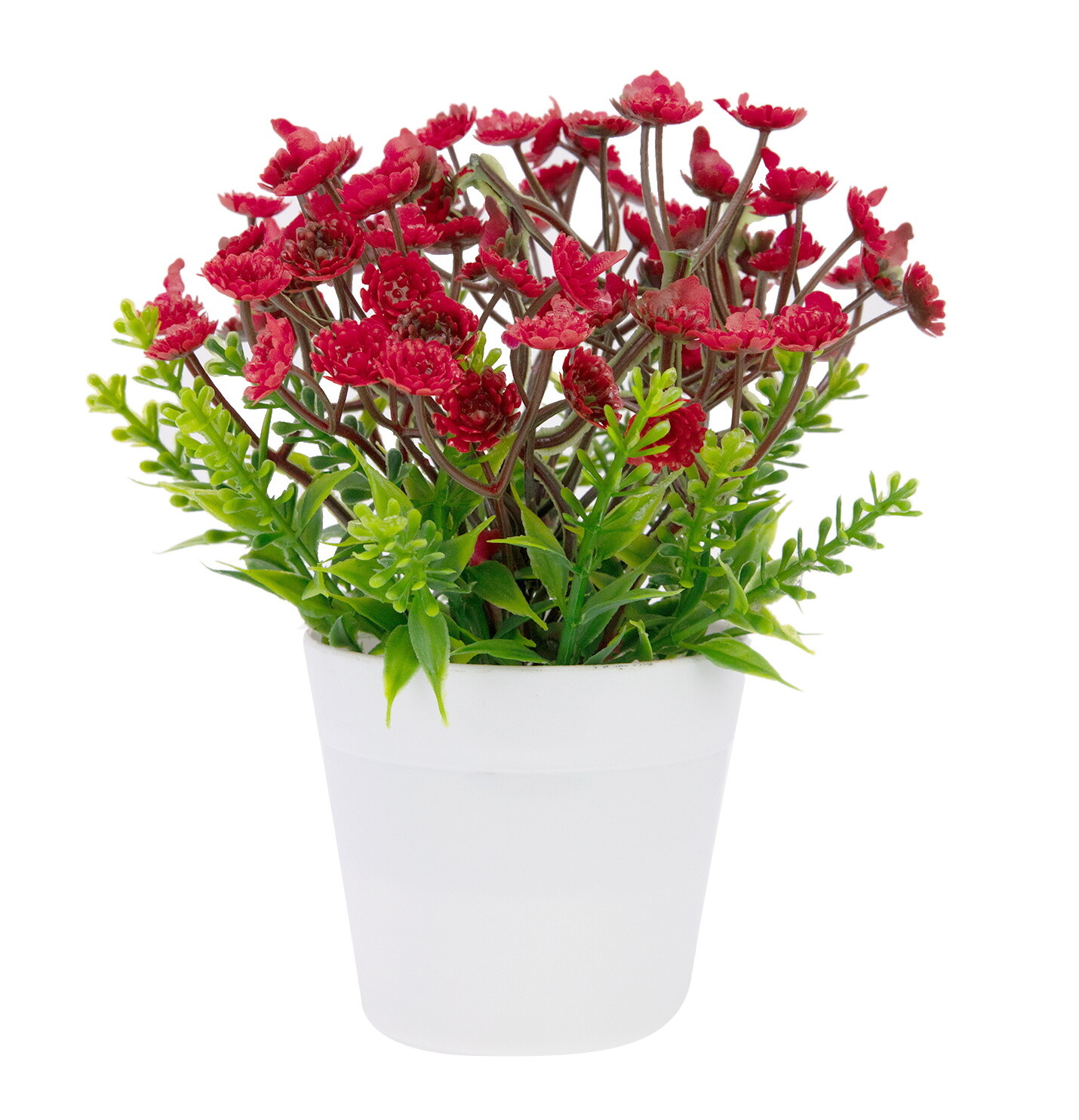 Artificial Flower Fake False Plants With Pot Potted Flowers Garden ...