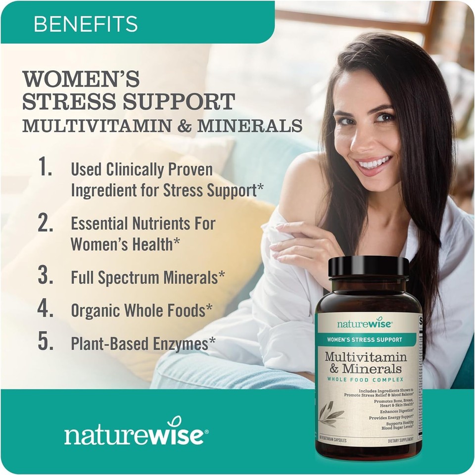 NatureWise Multivitamin for Women + Stress Support + B-Complex + Vitamin C +... | eBay