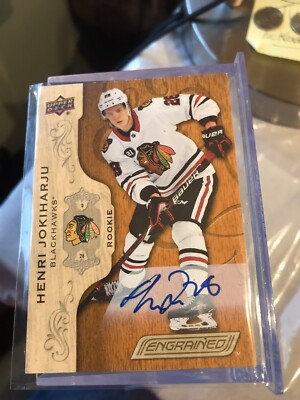 henri jokiharju 18/19 UD Engrained Rookie Auto #96 | eBay