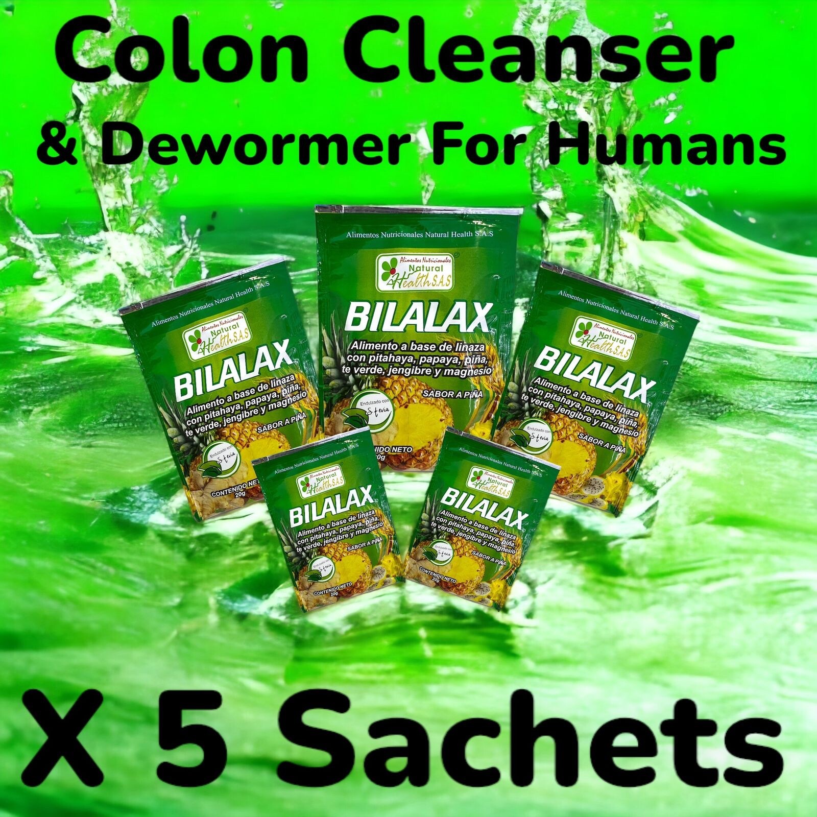 BILALAX Colon Cleanser and Dewormer For Humans, Harmful Organism ...