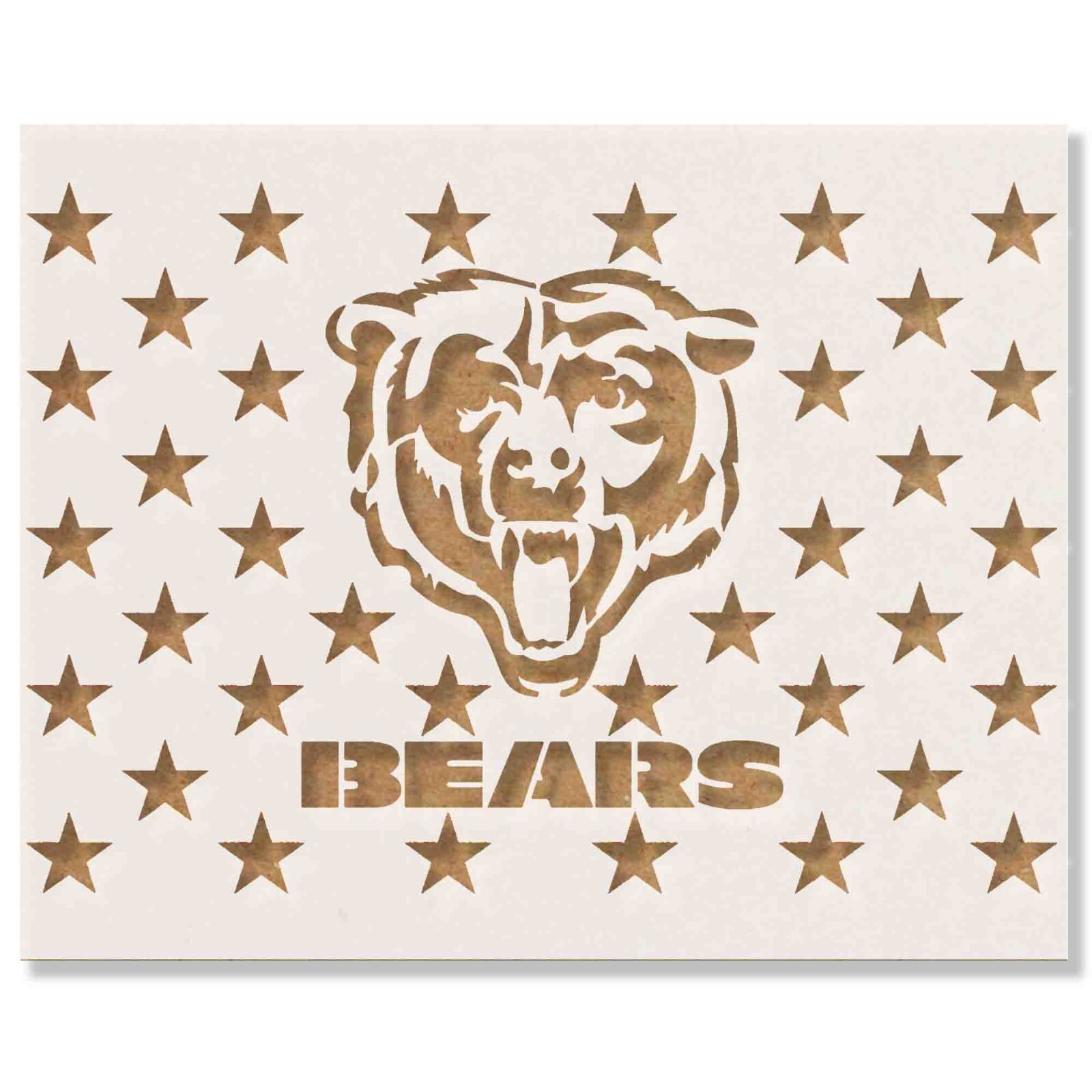 Chicago Bears Stencil - Reusable & Durable - 10 mil - Free Shipping ...