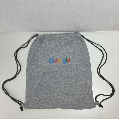 Google Drawstring Bag Fleece Gray 14" W x 16.5" L | eBay