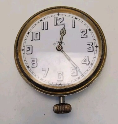 Doxa Watch Co 33236 Swiss 6 Jewels 8 Day Travel Car Clock Automobile ...